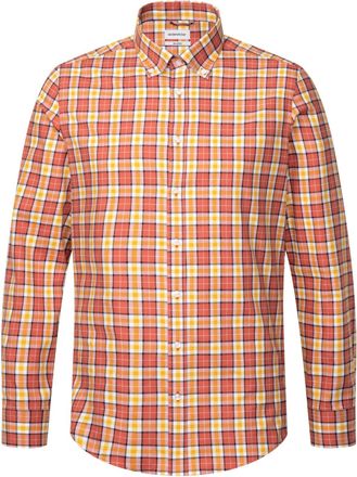 Seidensticker Herren Shaped Fit Langarm Hemd, Orange, 43 EU