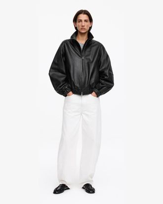 Arket Lederjacke -Schwarz