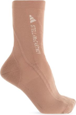 adidas by Stella McCartney Femme, Sous-v&ecirc;tements, Rose, Taille: M Chaussettes Crew