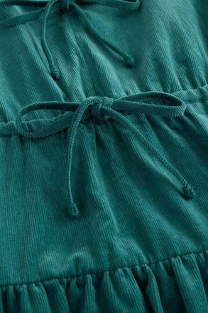 Next Minikleid Lang&auml;rmeliges Cord-Minikleid, Kurzgr&ouml;&szlig;e (1-tlg)