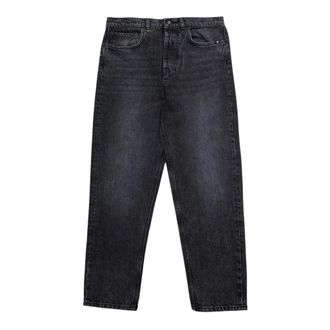 Amish Schwarze Verblasste Denim Jeans - - Jeans - Herren - Schwarzk - W36