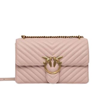 Pinko Pinko, Femme, Sacs, Rose, Taille: ONE Size Classic Love Bag One Chevron