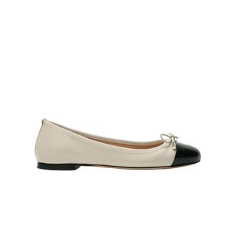 Scarosso Handgefertigte Ballerinas in Off-White - - Shoes - Damen - Beige - 38 EU