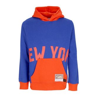 Mitchell & Ness NBA Big Face Hoodie Hardwood Classics - - Sweatshirts & Hoodies - Herren - Blau - L