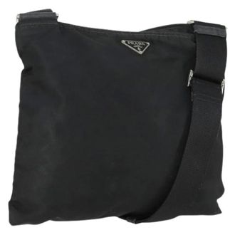 Prada Sac bandouli&egrave;re en nylon Pre-owned - Femme - Pre-owned - Noir - Taille: ONE Size