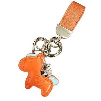 Generic Porte-cl&eacute;s en cuir pour sac &agrave; main, sac fourre-tout, Orange, taille unique