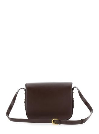 SOEUR Womens Shoulder Bag Bellissima Maxi Brown Leather