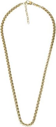 Fossil Collier pour homme All Stacked Up en acier inoxydable doré, JF04575710