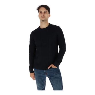 Superdry Pull col rond - Homme - Pulls - Bleu - Taille: M