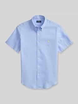 Polo Ralph Lauren Regular Fit Leinenhemd mit Button-Down-Kragen