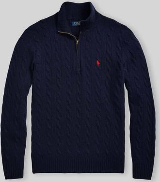 Polo Ralph Lauren Regular Fit Troyer aus Woll-Kaschmir-Mix