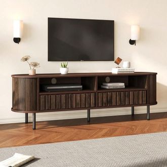 Generic TV-St&auml;nder 160 x 40 x 48 cm, mit 2 Schr&auml;nken und 2 Schubladen - 5-Fu&szlig;-TV-St&auml;nder, geeignet f&uuml;r 65-Zoll-TV-Ger&auml;te, aus Faserplatten mit Durchschnittlic