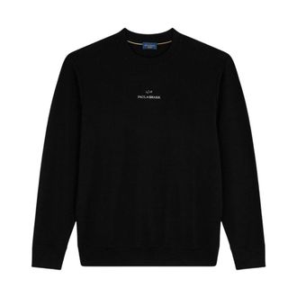 Paul & Shark SweaT-shirt imprim&eacute; logo - Homme - Sweatshirts et sweats &agrave; capuche - Noir - Taille: XL
