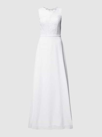 Luxuar Fashion Abendkleid aus Spitze und Chiffon
