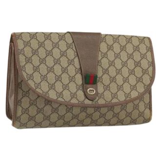 Gucci Pochette Pre-owned - Femme - Pre-owned - Beige - Taille: ONE Size