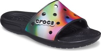 Crocs Unisex Classic Solarized Slide Clog, Schwarz Multi, 9 UK