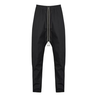 Rick Owens Hosen mit tiefem Schritt und Kordelzug - - Trousers - Herren - Schwarzk - XL