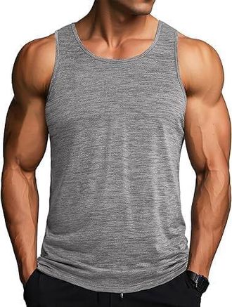 Magcomsen D&eacute;bardeur Homme Sport Tee Shirt sans Manche S&eacute;chage Rapide Respirant Marcel Homme Muscle Gym Gilets
