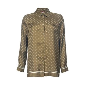 Max Mara Camicia in Twill di pura seta - - Blouses & Shirts - Damen - Gr&uuml;n - 2XS