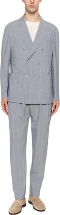 Eleventy Homme, Costumes, Bleu, Taille: 2XL Costume crois&eacute; effet denim