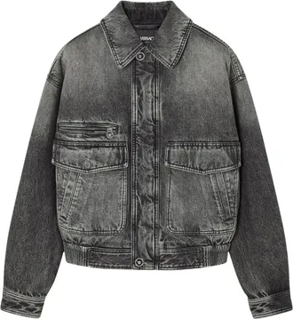 Versace Homme, Vestes, Gris, Taille: M Denim Vestes