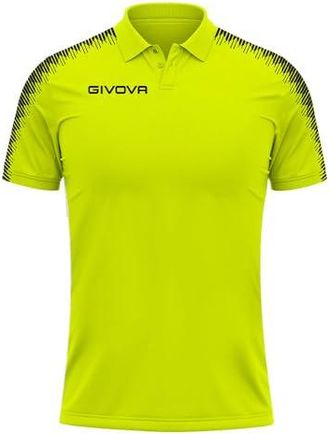 Givova Polo Club, Jaune Fluo/Noir., XXXL