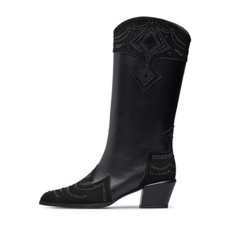 Loriblu Femme, Chaussures, Noir, Taille: 40 EU Bottes style Texan