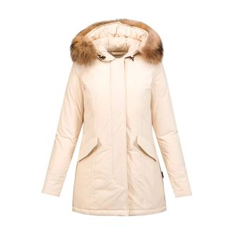 Woolrich Femme, Vestes, Beige, Taille: 40 FR Parka Urbaine Touch Down