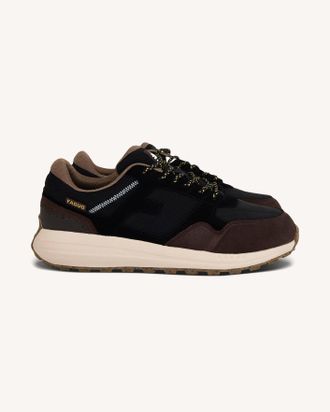 Faguo Baskets noir et marron fonc&eacute;