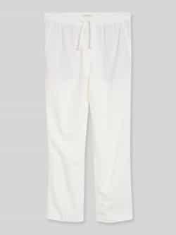 Tom Tailor Denim Regular Fit Hose aus Viskose-Leinen-Mix