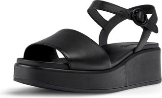 Camper Damen Modisch 2-Strap Sandal, Schwarz 040, 35 EU