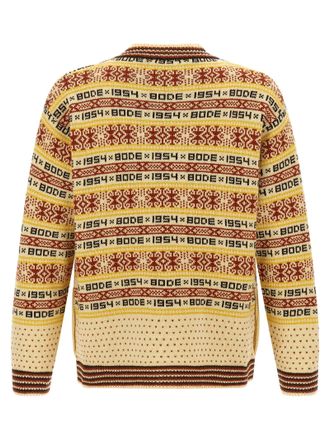 Bode Mens Multicolor Wool Cardigan Clothing