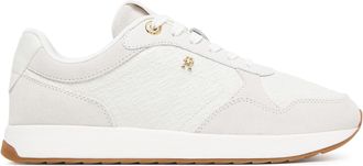 Tommy Hilfiger Sneakers Tommy Hilfiger Th Runner Monogram FW0FW09586 Creme