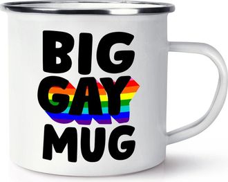 Gift Base Gro&szlig;e schwule Tasse Emaille Becher Tasse
