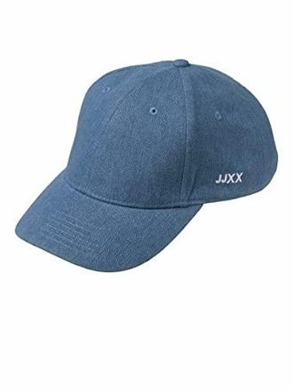 Jack & Jones JXBASIC Baseball Cap Casquette, Medium Blue Denim/Detail:/Small Logo on Side, Taille Unique aux Femmes