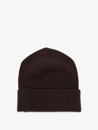 Brunello Cucinelli Womens Hat With Monili Detail Cashmere Brown