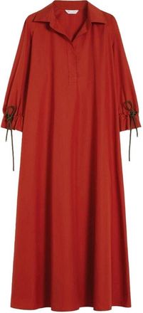 Max Mara Damen Midikleid aus Baumwolle