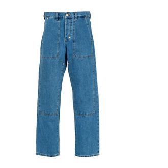 Dickies Homme, Jeans, Bleu, Taille: W31 L32 Trucker Double Knee Relaxed Jeans