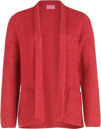 Betty Barclay Strick-Cardigan mit Strickdetails - - Knitwear - Damen - Rot - L