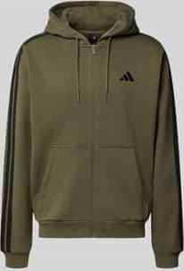 adidas Regular Fit Sweatjacke aus Baumwoll-Mix Modell M 3S FL FZ HD