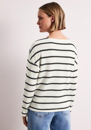 Street One Langarmshirt mit Strick-Detail