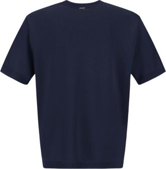 Herno Homme, Tops, Bleu, Taille: XL T-Shirt Bordi Continui