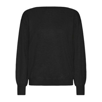 Ichi Ichi, Femme, Pulls, Noir, Taille: 44 FR Pulls &agrave; col rond