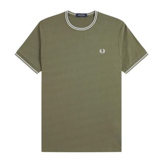 Fred Perry Homme, Tops, Vert, Taille: XL Twin Tipped T-shirt