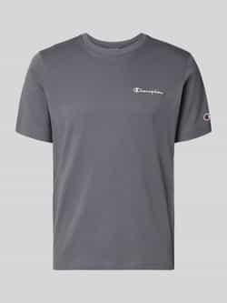 Champion T-Shirt mit Label-Stitchings und Rundhalsausschnitt