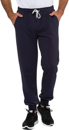JP1880 Herren L-8XL bis 7XL, Sweathose, Hose mit Elastik-Bund und Saum, 2 Eingrifftaschen, Etwas tiefere Leibhöhe dunkel Marine 10XL 714277730-10XL
