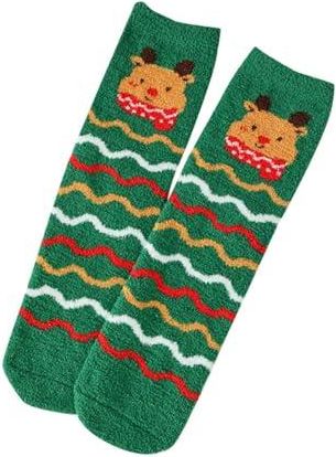 Generic Chaussettes Femme Chaussettes Chaudes Femme Chaussettes Thermiques Femme De Classique R&eacute;chauffantes Mi-Longues Ultra Douces Id&eacute;ales Nuit DHiver Ou Jou