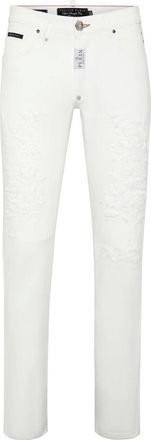 Philipp Plein Herren, Jeans, Wei&szlig;, W31Gr&ouml;&szlig;e