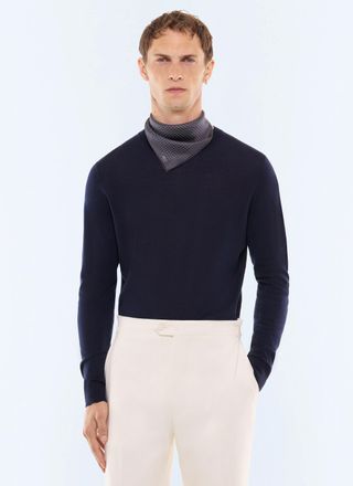 Fursac Pull col rond en laine m&eacute;rinos - Taille XXL - Homme