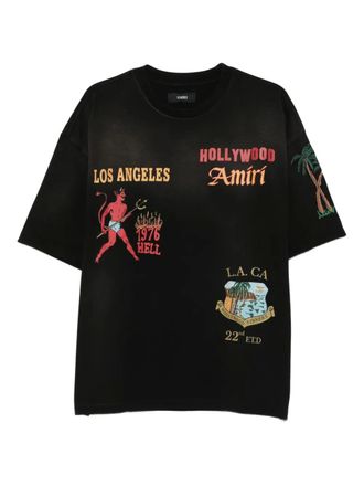 Amiri t-shirt à imprimé graphique - Noir